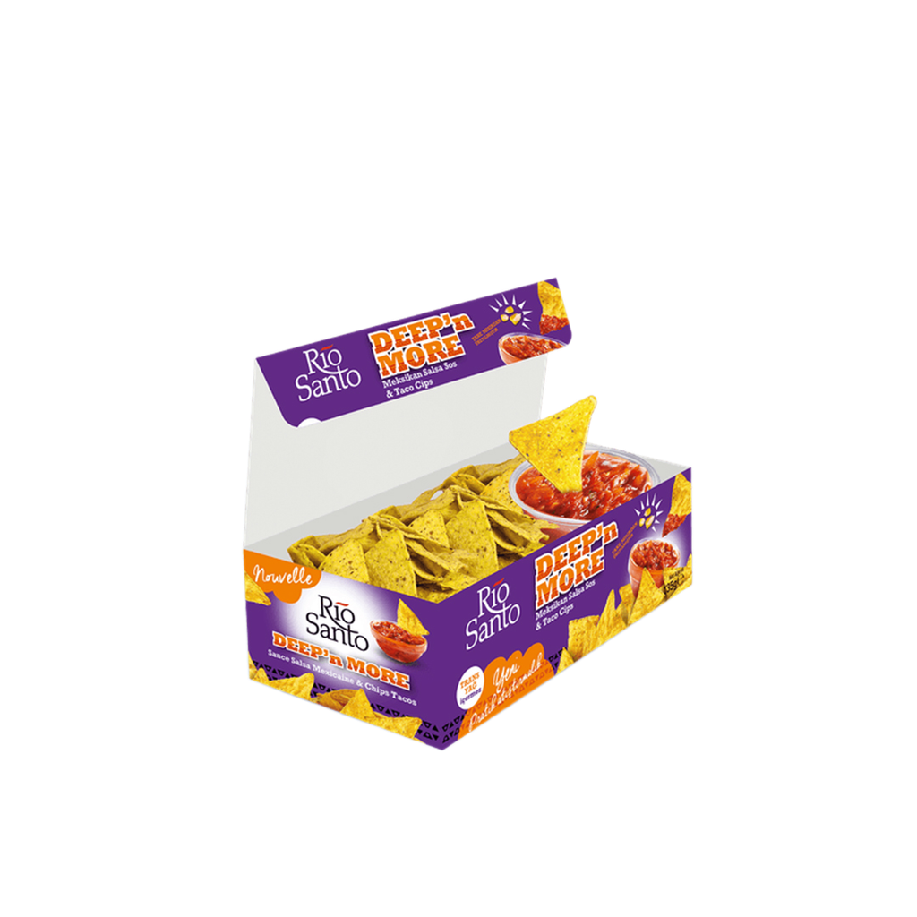 Rio Santo Deep N More Mexican Salsa Sauce and Taco Chips 135g | MU STORE