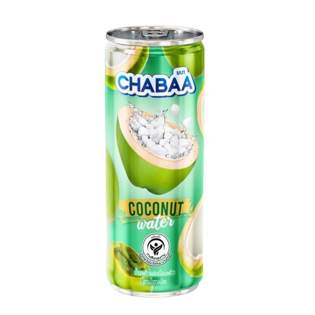 Chabaa Coconut Water with Flesh less Sugar 230ml | MU STORE