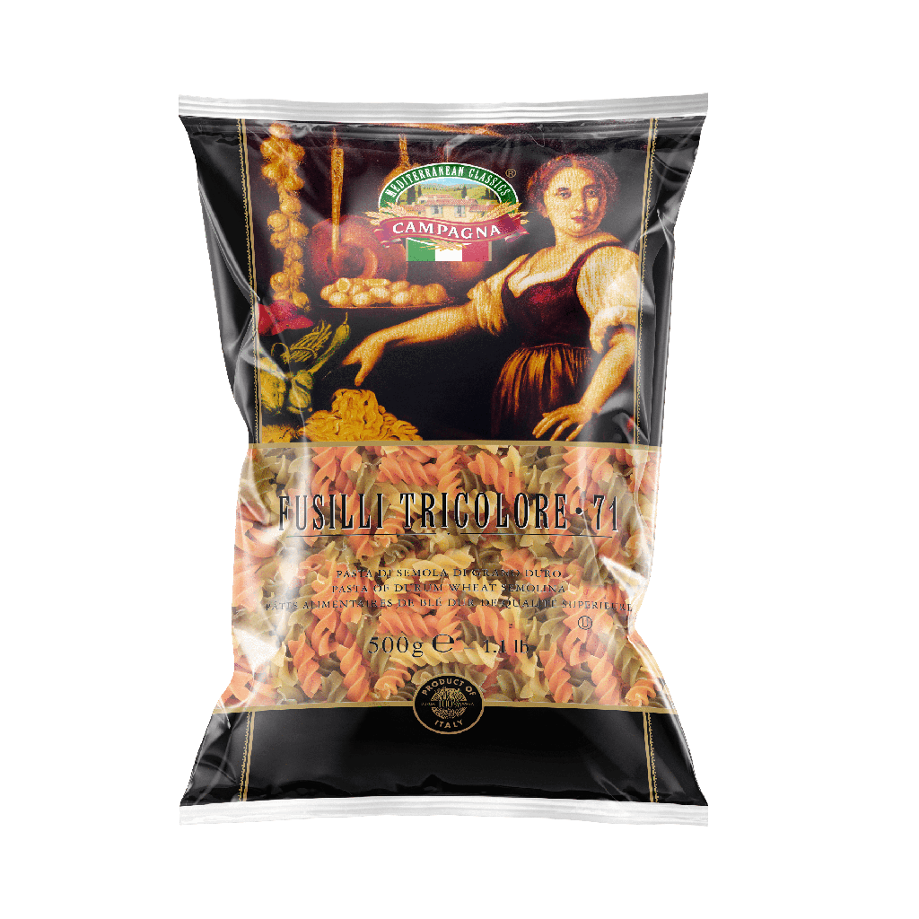 Campagna Pasta Tricolor Fusili 500g | MU STORE