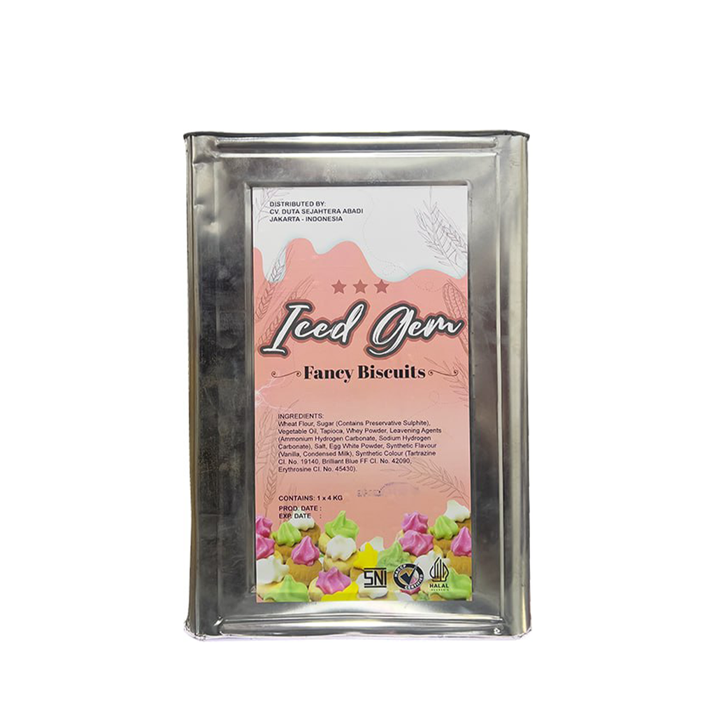 Iced Gem Biscuits 4Kg TIN | MU STORE